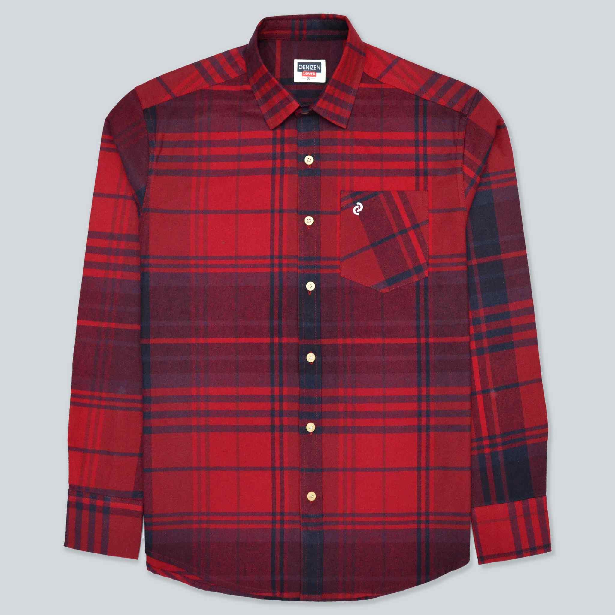 Falalen Red Check Shirt for Men – IndusRobe