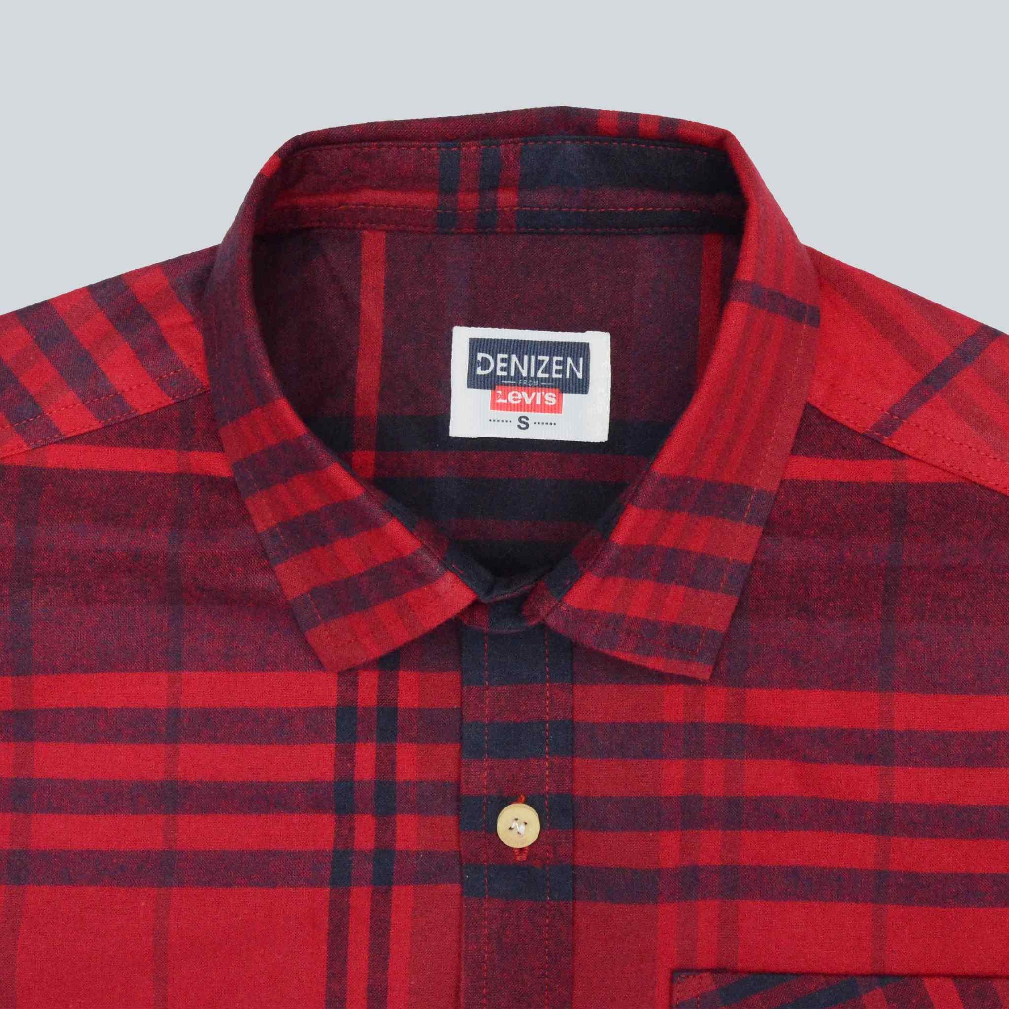 Falalen Red Check Shirt for Men – IndusRobe