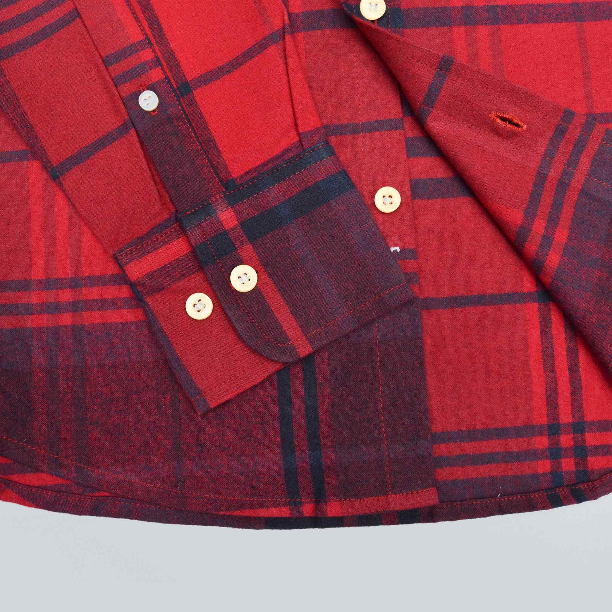 Falalen Red Check Shirt for Men – IndusRobe