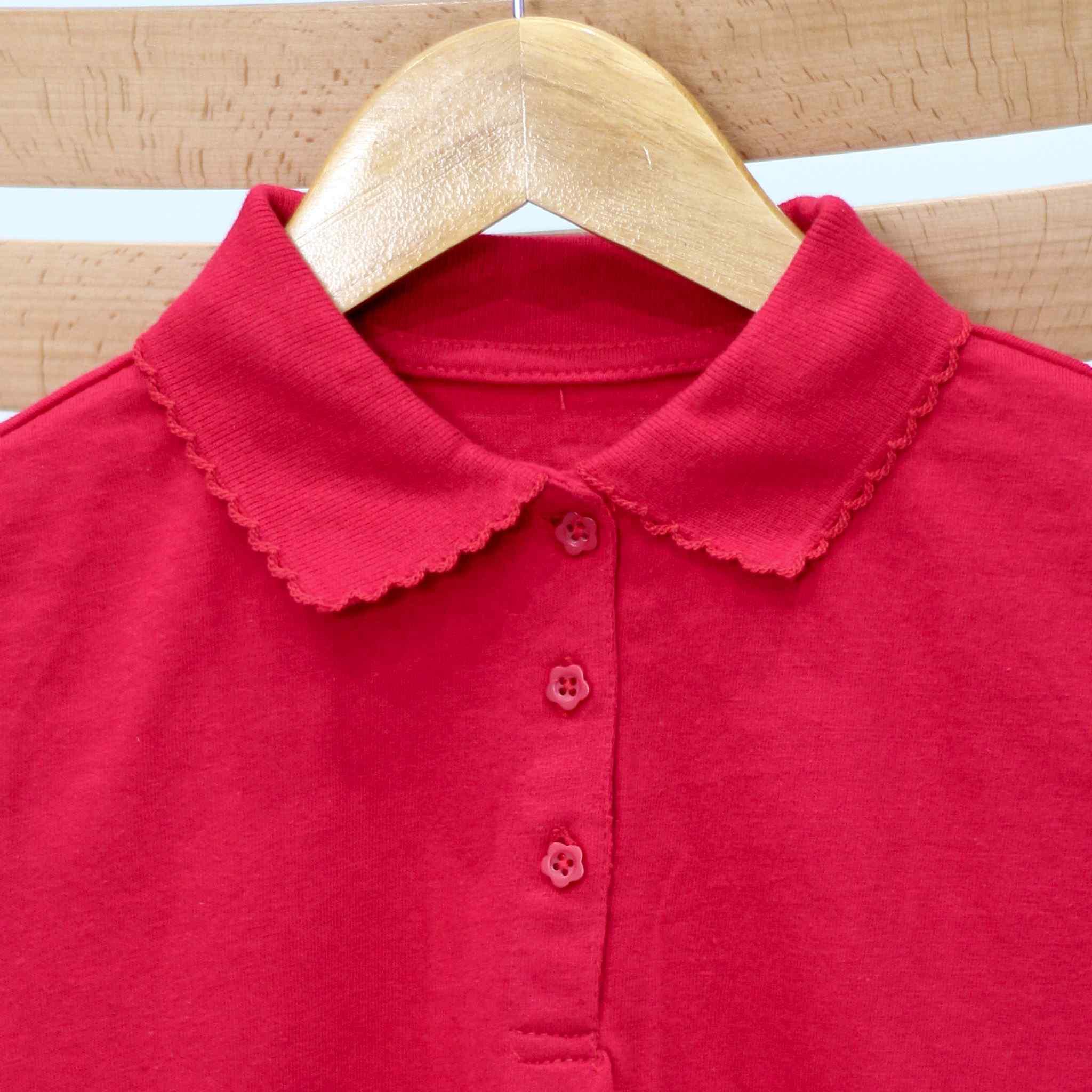 Shop Premium Quality Red Polo Shirt for Girl – IndusRobe