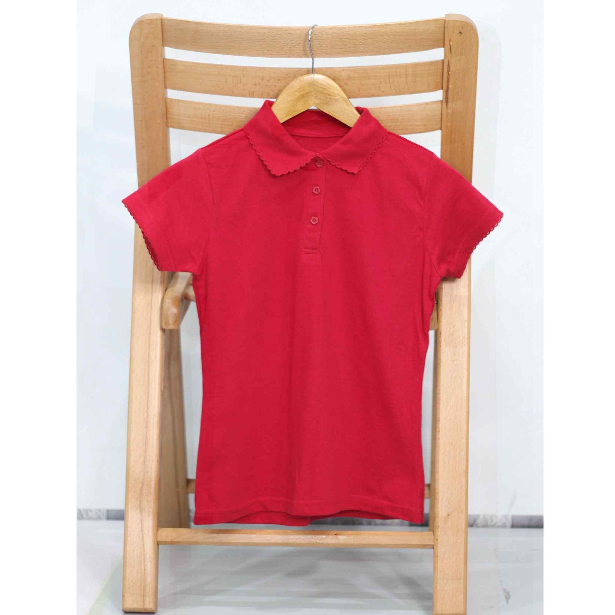 Shop Premium Quality Red Polo Shirt for Girl – IndusRobe